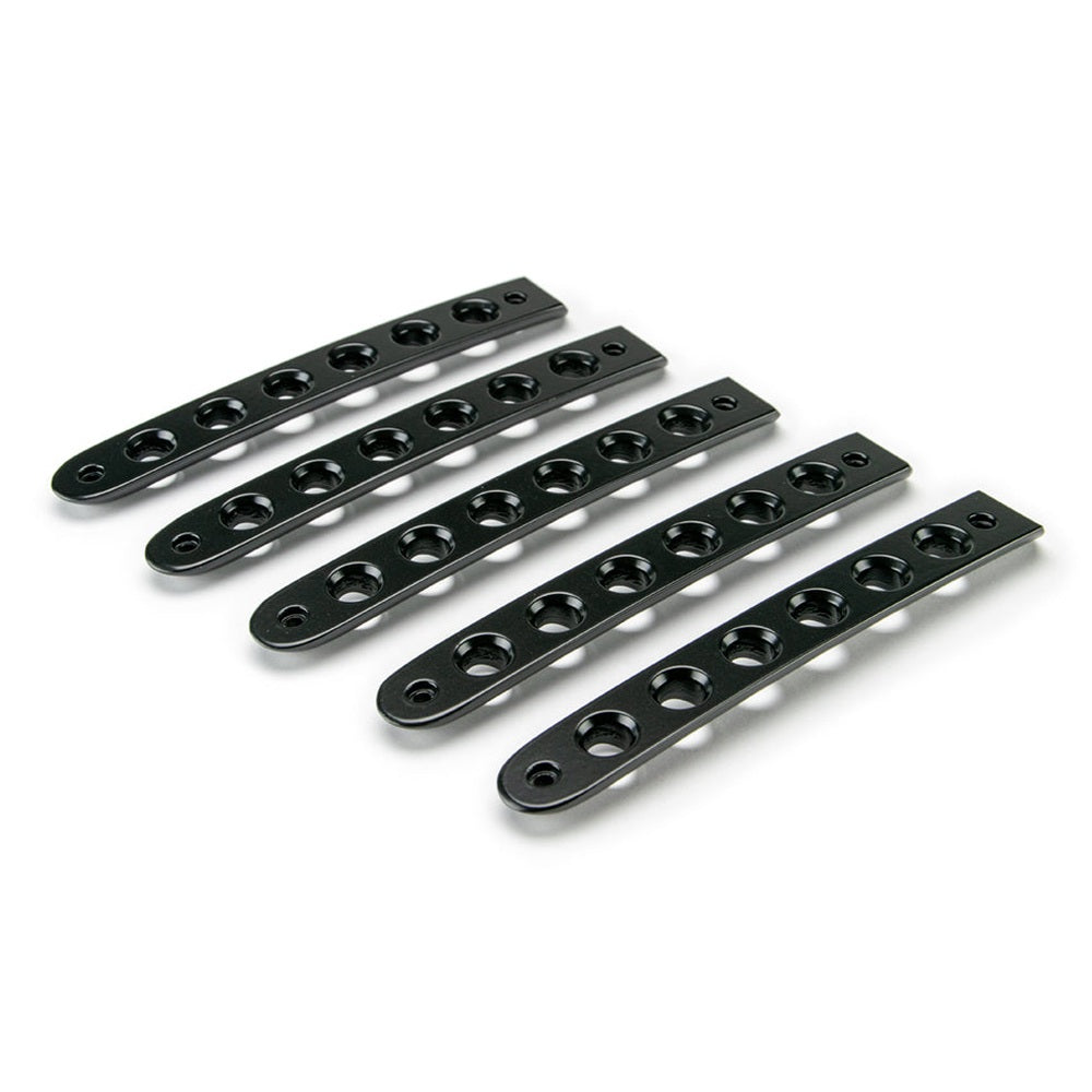 07-18 Jeep JK 4-Door Black Door Handles Inserts; 5-Pieces