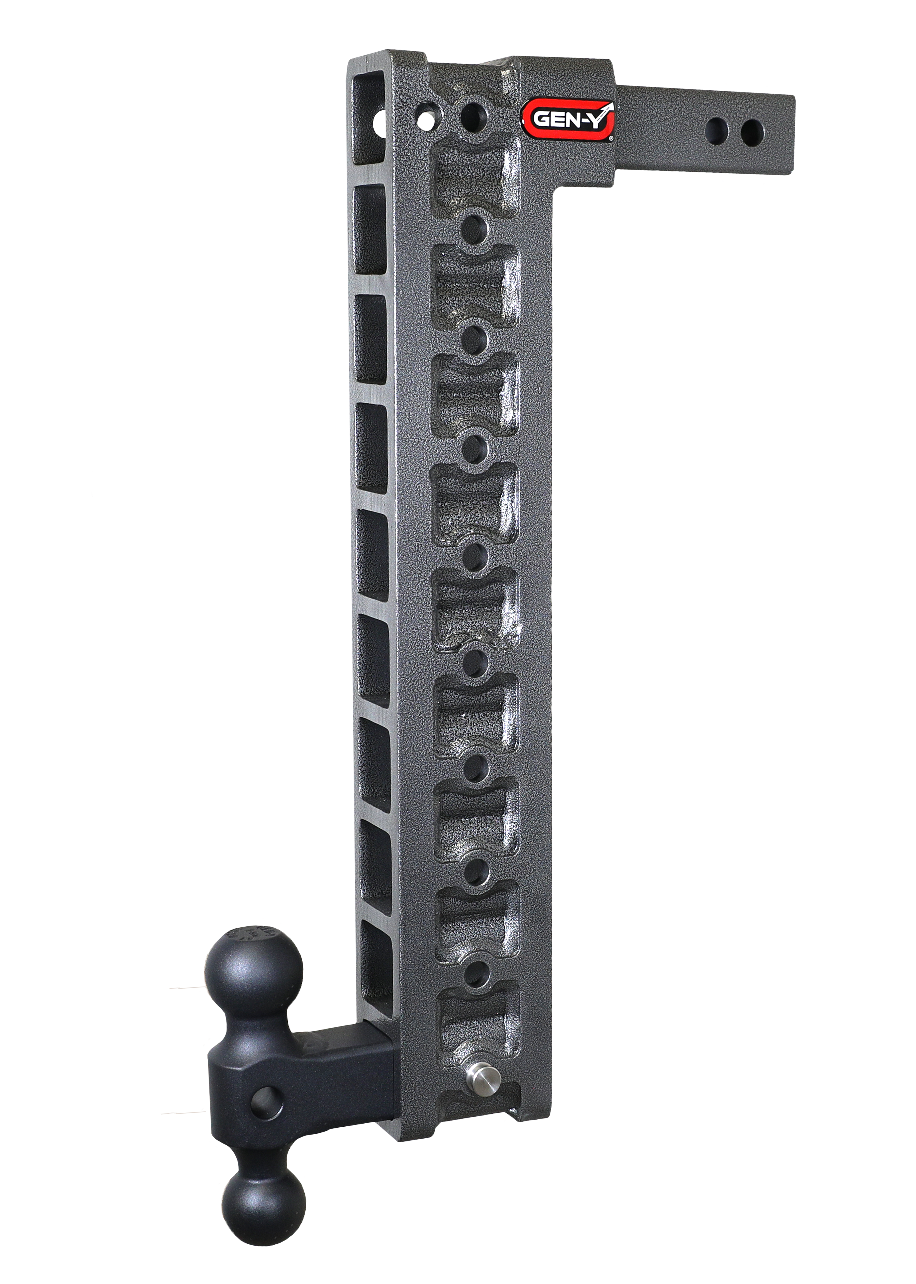 MEGA-DUTY 2" Shank 22.5" Drop 1.5K TW 10K Hitch Dual-Ball & Stabilizer