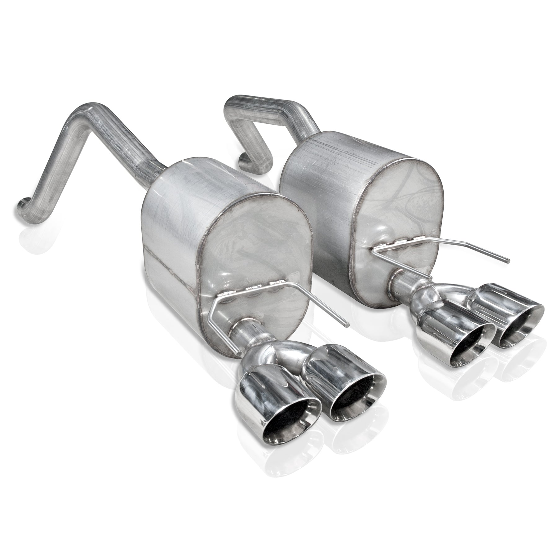 Stainless Works Axleback Dual Turbo Chambered Mufflers Factory Connect