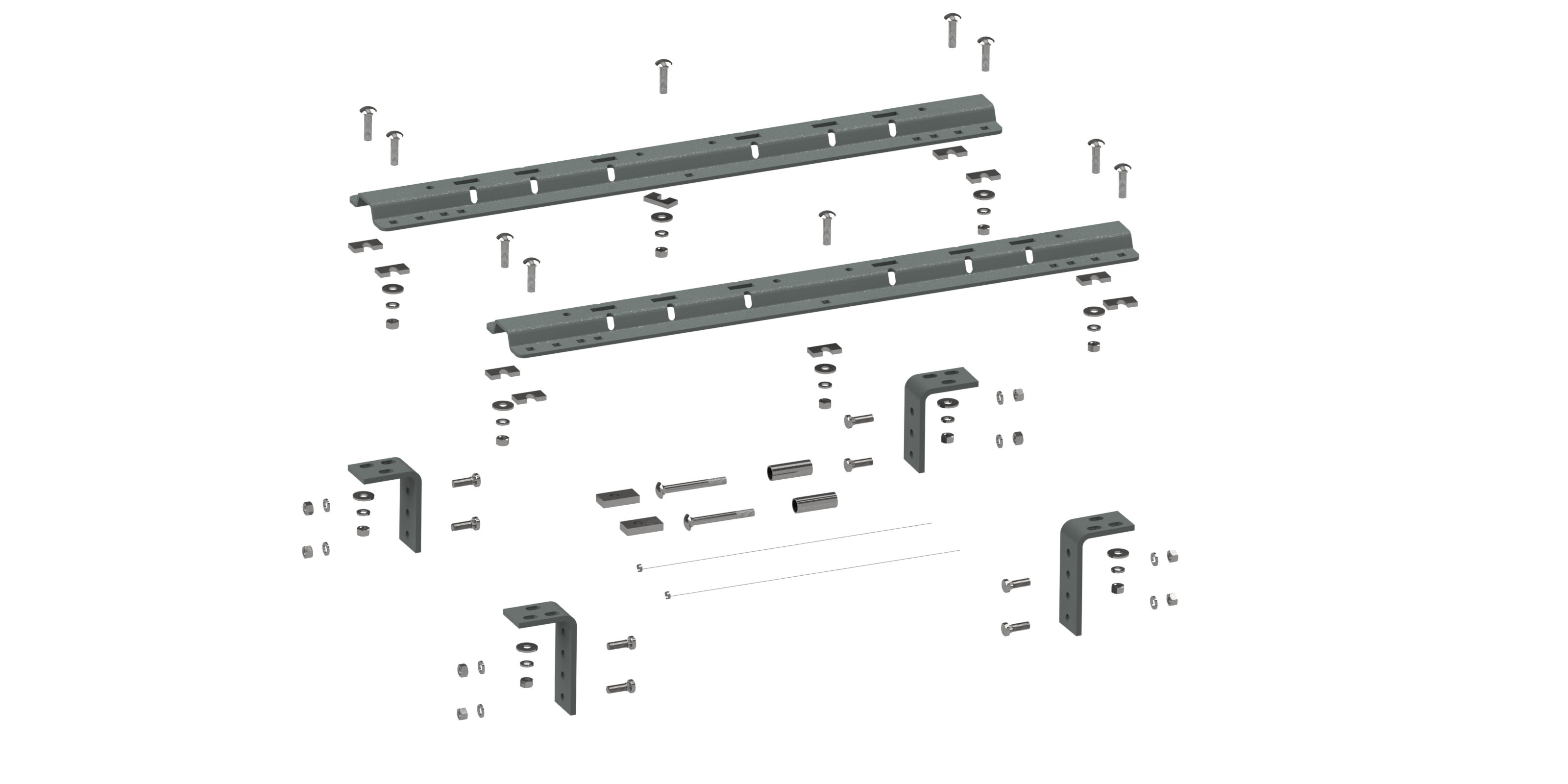 Universal Mounting Rails For 5th Wheel Hitches RVR3200
