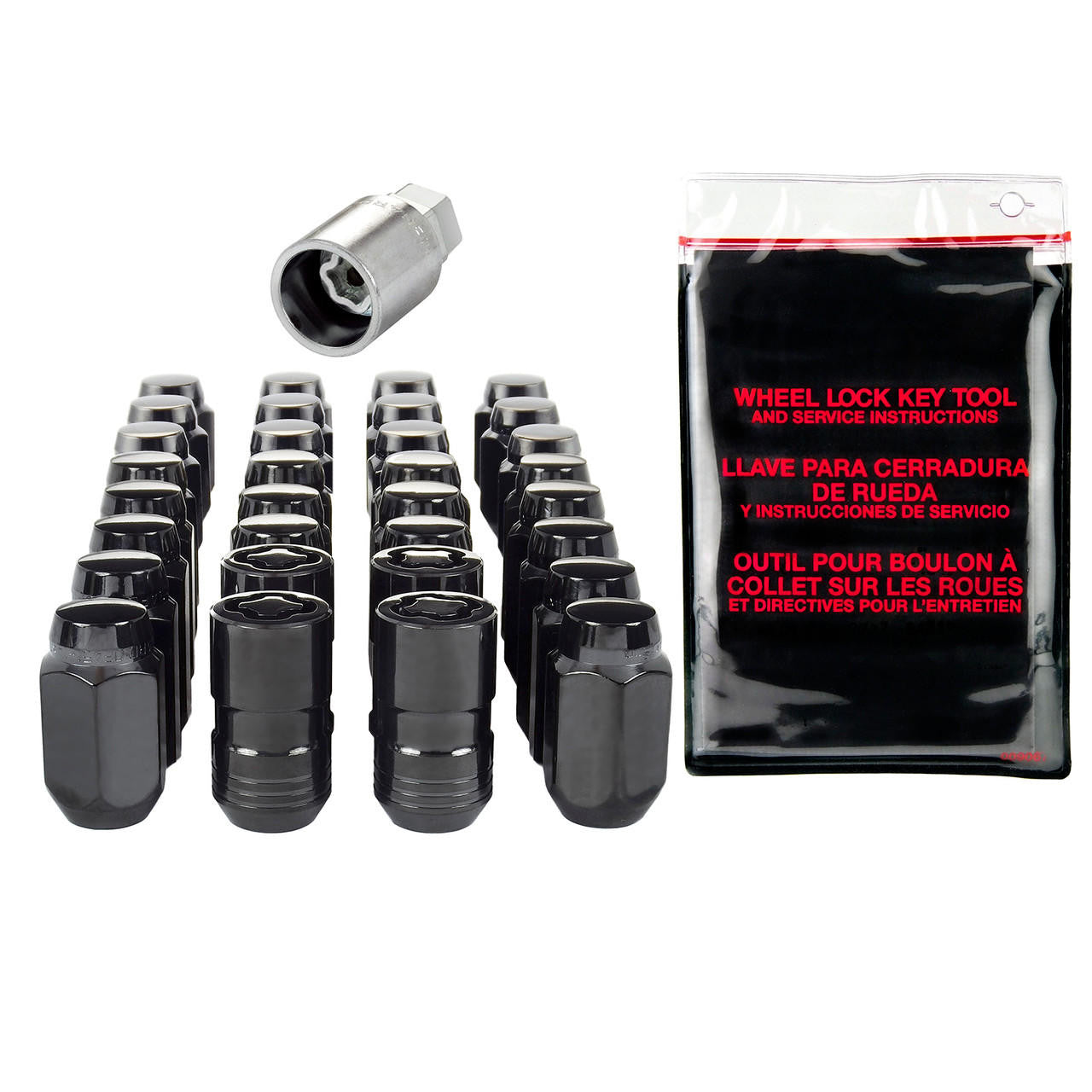 McGard | 84827 | Cone Seat Exposed Style Wheel Installation Kit-Black